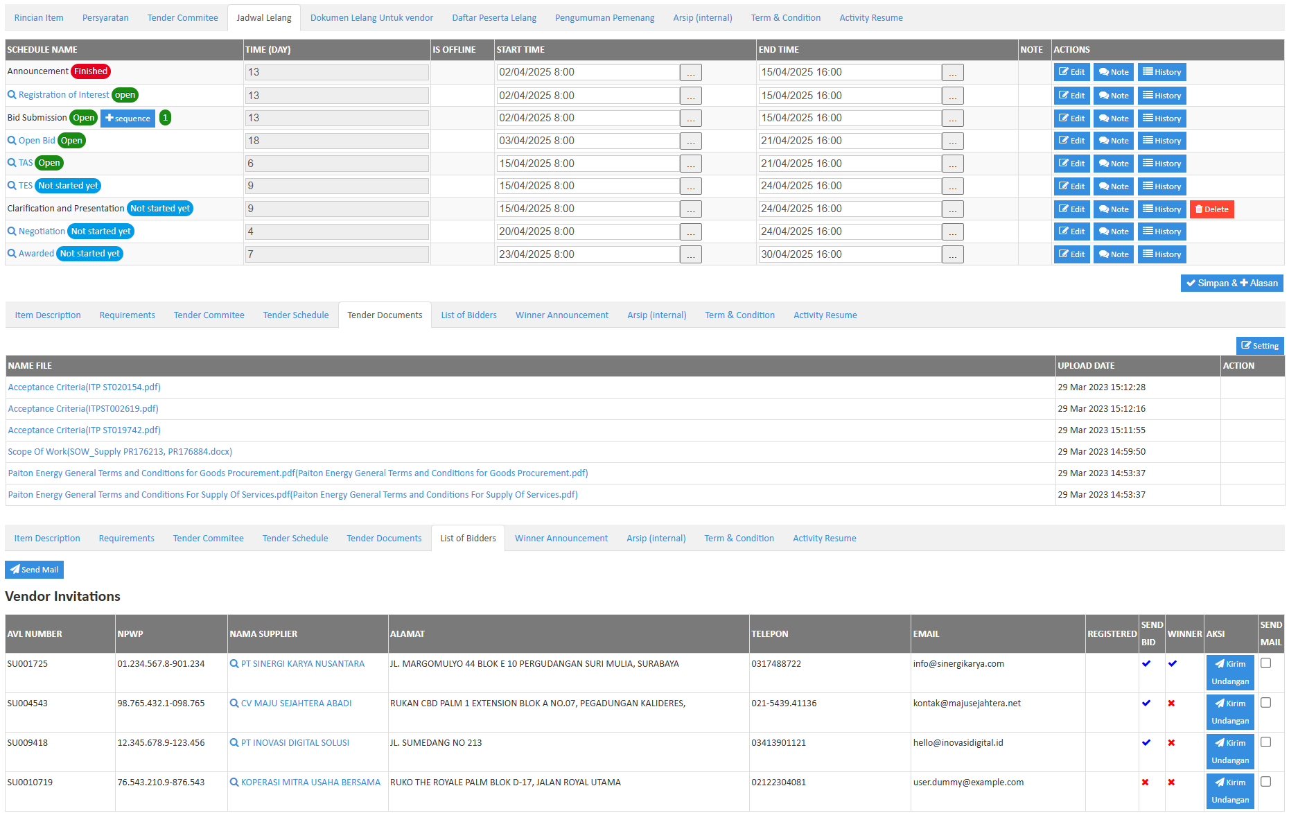 EPS - Enterprise Procurement System
